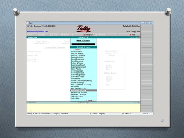Introduction to accounting software tally | PPT | Business Accounting & Finance | Business