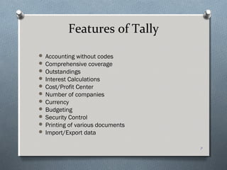 Introduction to accounting software tally | PPT