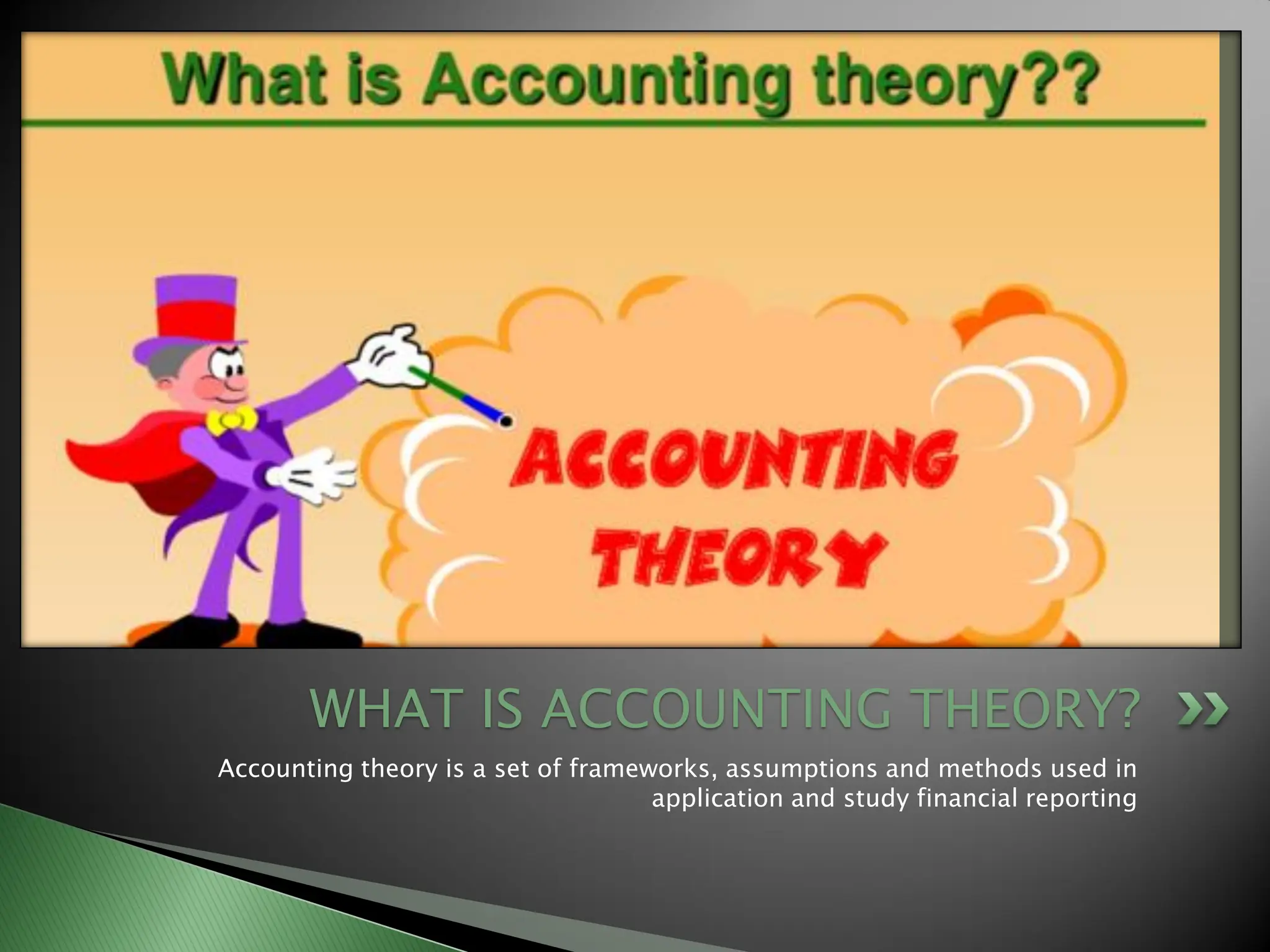 INTRODUCTION TO ACCOUNTING THEORY FOR BBA IN ACCOUNTING AND INFORMATION ...