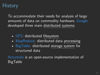 Introduction to Accumulo | PDF