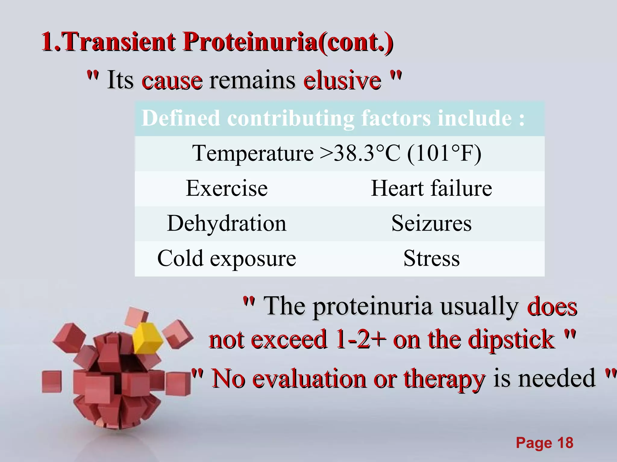 Introduction to a child with proteinuria | PPT