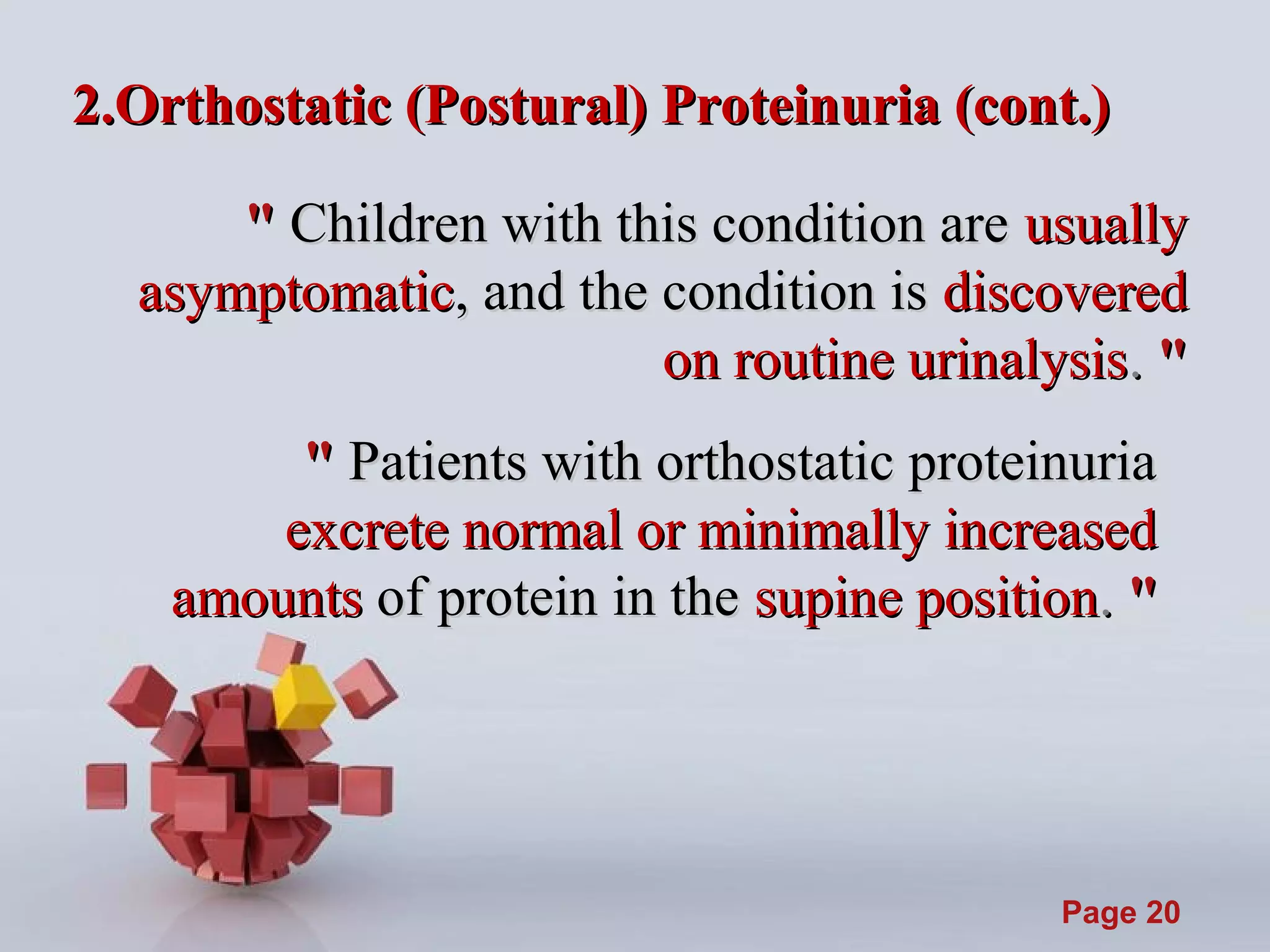 Introduction to a child with proteinuria | PPT