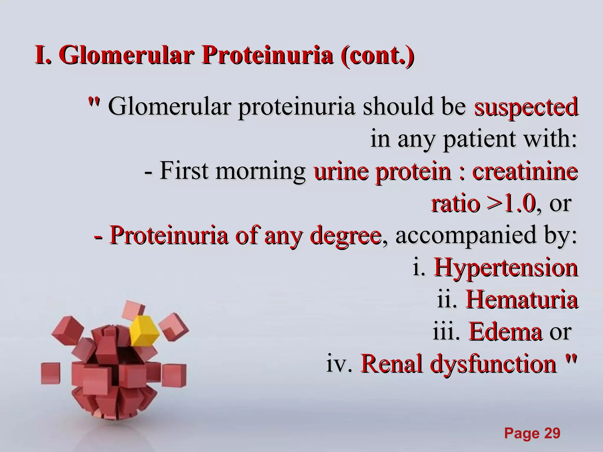Introduction to a child with proteinuria | PPT