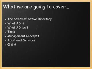Introduction to active_directory | PPT