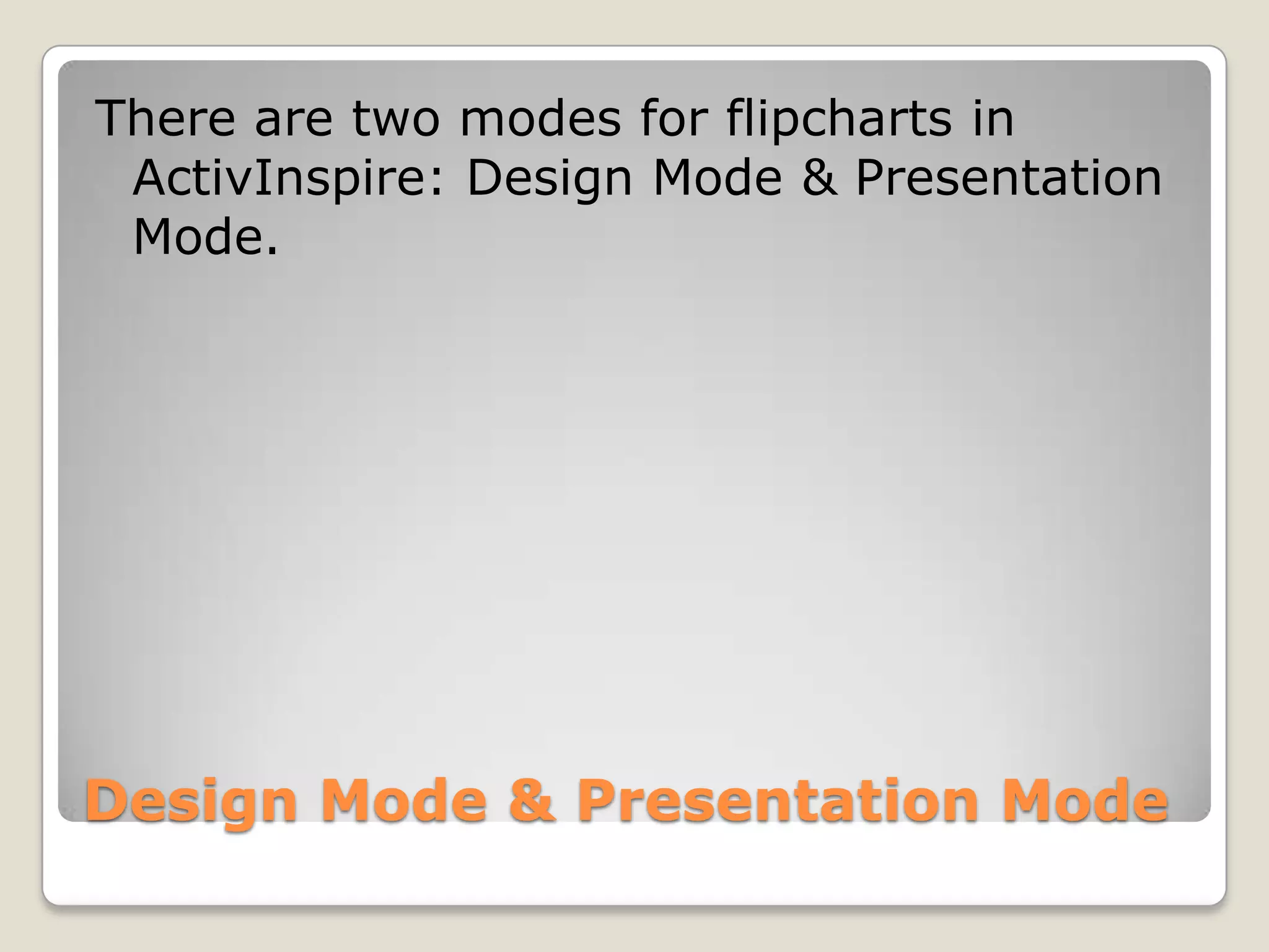 Introduction to ActivInspire | PPTX