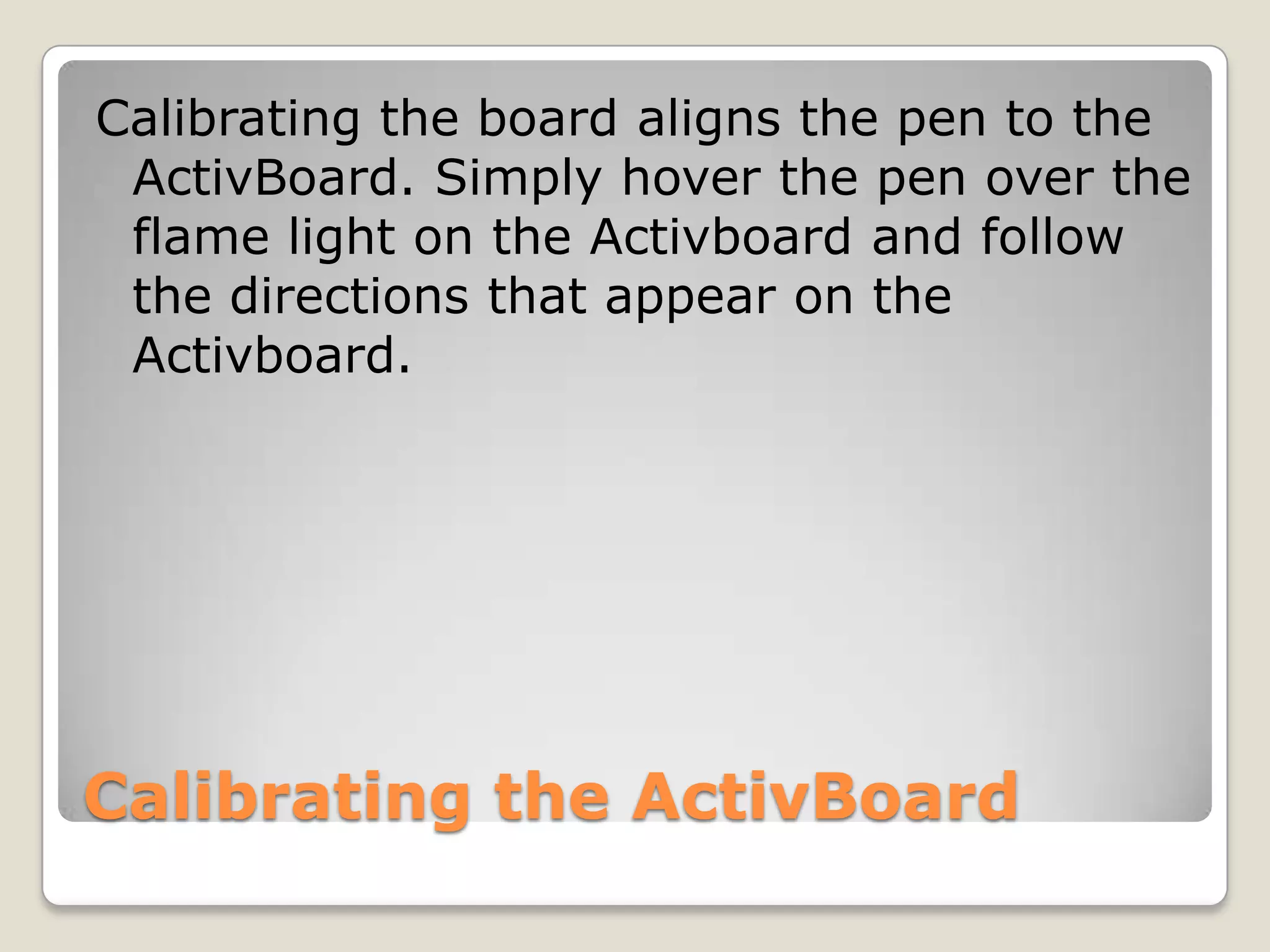 Introduction to ActivInspire | PPTX
