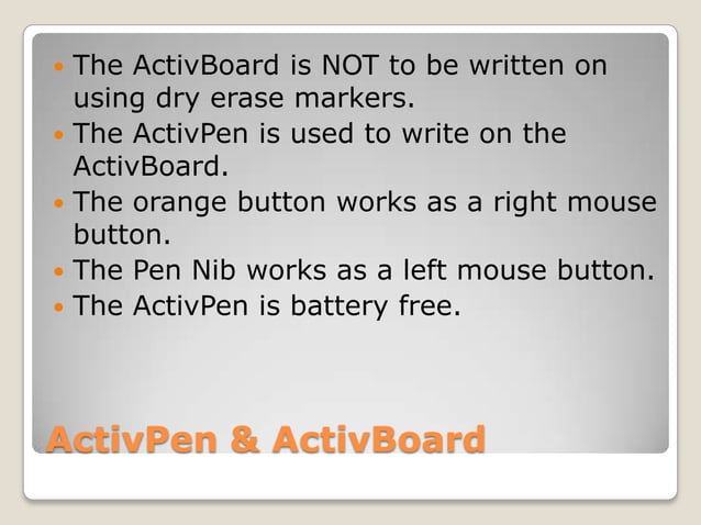 Introduction to ActivInspire | PPTX