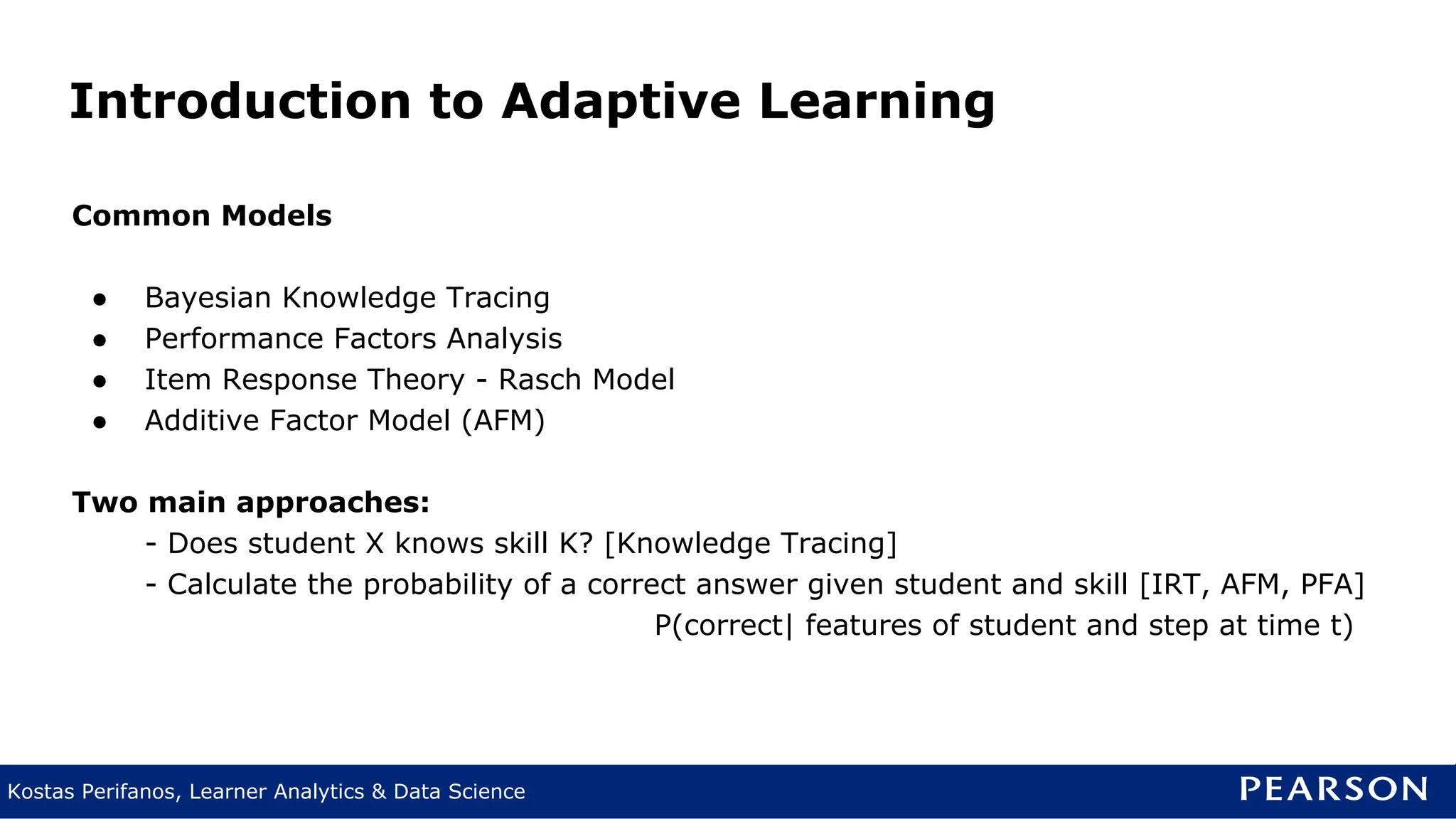 Introduction to adaptive learning | PDF