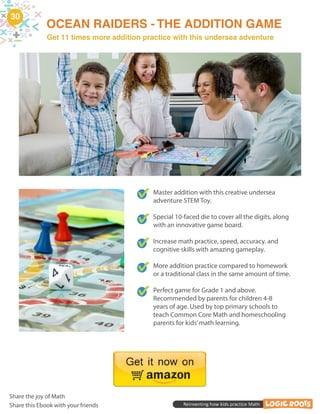 Addition Board Game - Ocean Raiders. 11 times more math practice | PDF