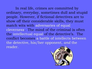 Elements of a Detective Story | PPT
