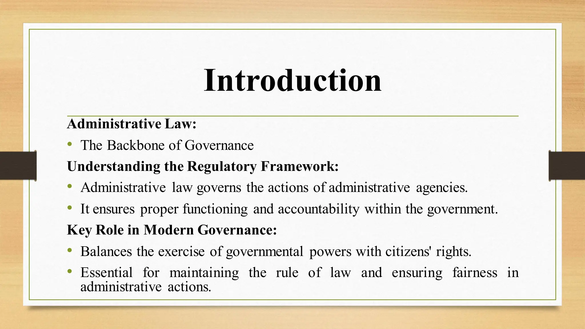 Introduction objective nature and scope to Administrative Law | PDF