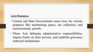 Introduction objective nature and scope to Administrative Law | PDF