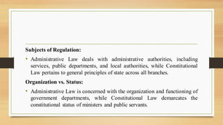 Introduction objective nature and scope to Administrative Law | PDF