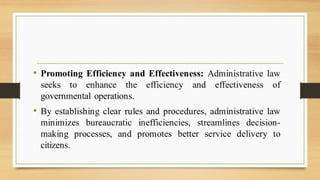 Introduction objective nature and scope to Administrative Law | PDF