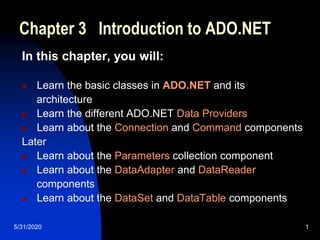 Introduction to ado.net