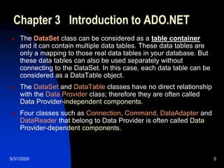 Introduction to ado.net