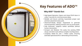 Introduction to ADO (Automatic Door Opener) | PPTX