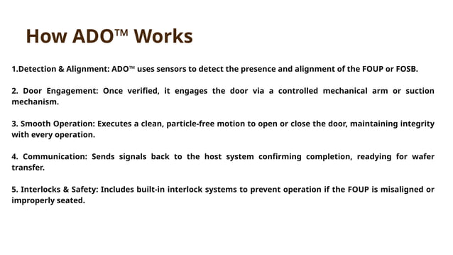 Introduction to ADO (Automatic Door Opener) | PPT