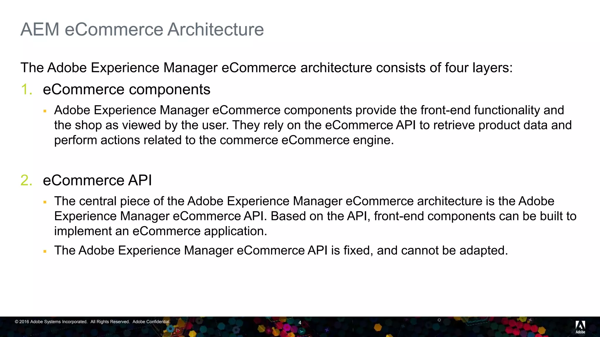 Introduction to Adobe Experience Manager based e commerce | PPT
