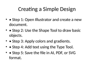 Introduction to Adobe Illustrator(The Hiostory and tools) | PPTX
