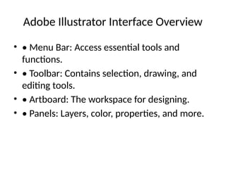 Introduction to Adobe Illustrator(The Hiostory and tools) | PPT