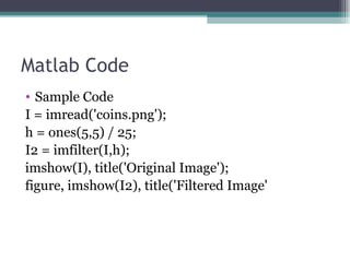 Introduction To Advanced Image Processing | PPT