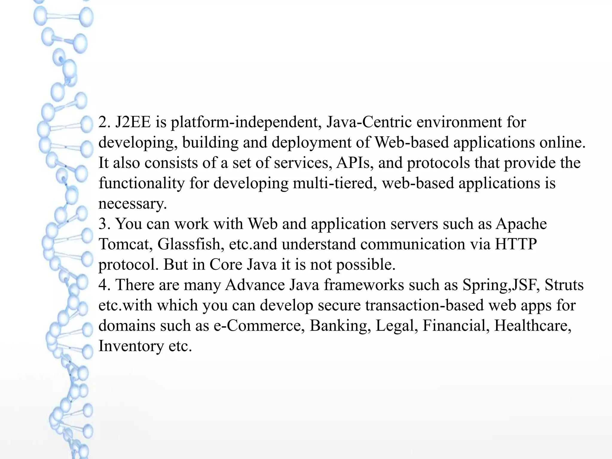Introduction to advanced java | PPTX