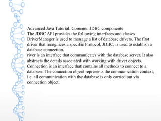 Introduction to advanced java | PPTX