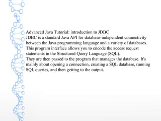 Introduction to advanced java | PPTX