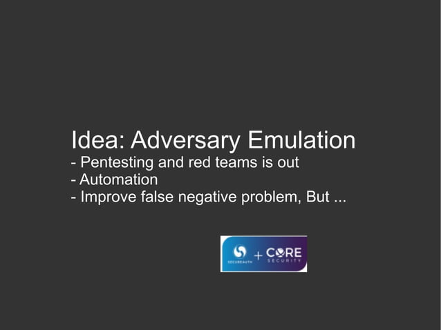 Introduction to Adversary Evaluation Tools | PPT