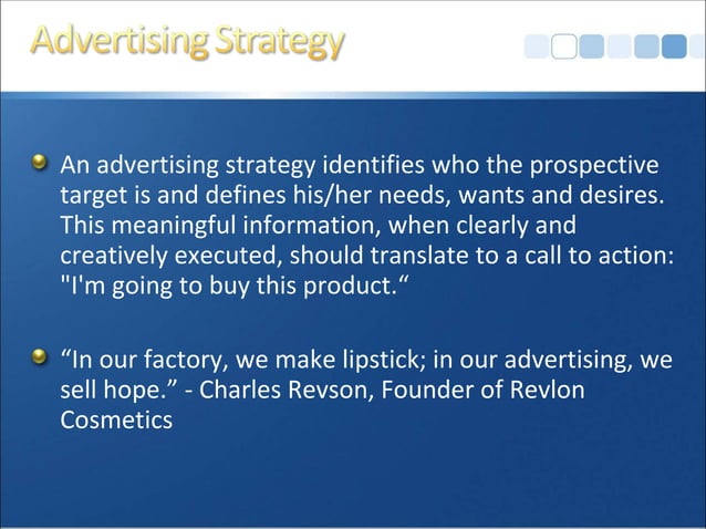 Introduction To Advertising & Advertising Strategy | PPT