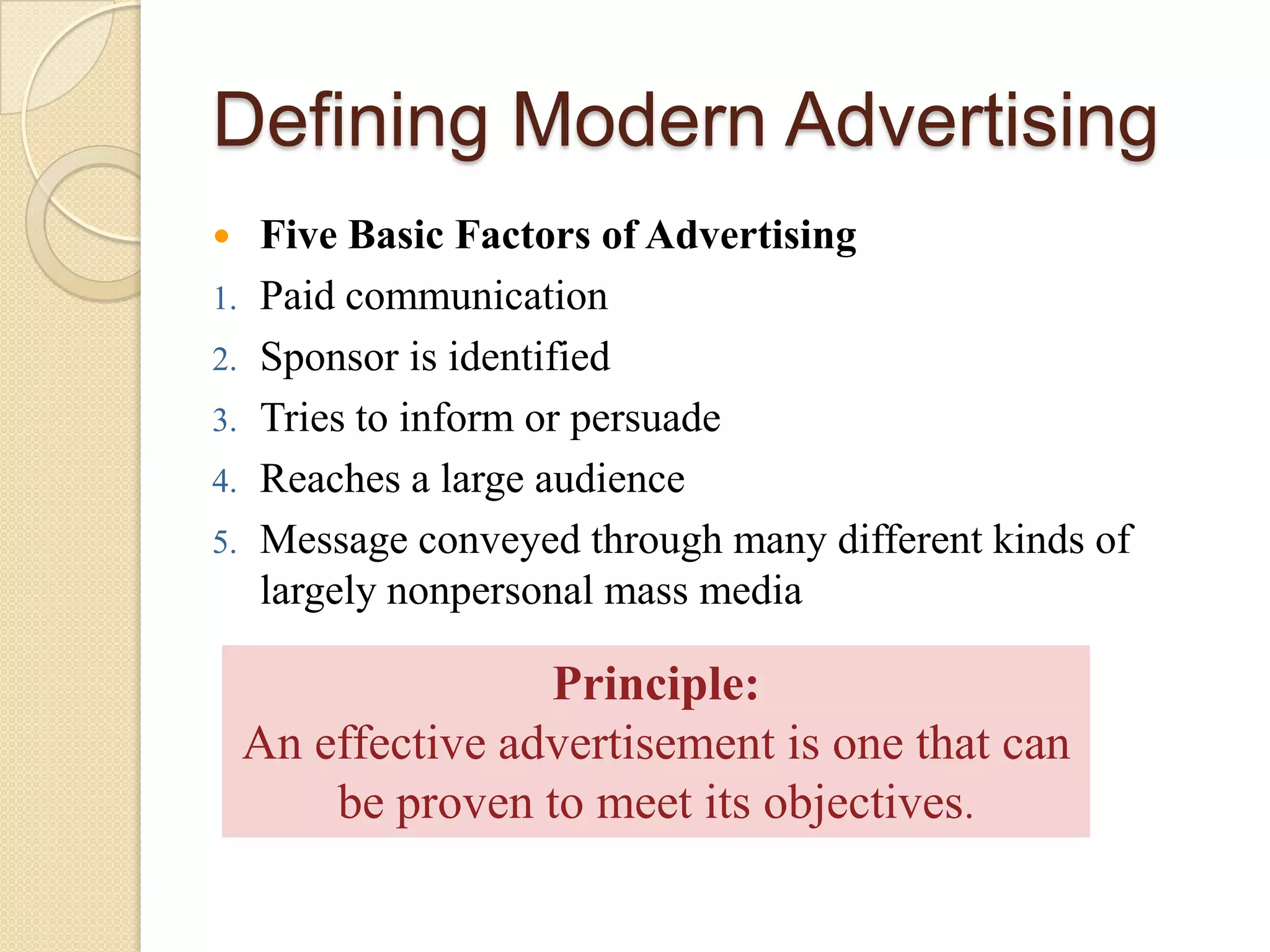 Introduction to advertising | PPTX