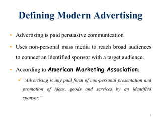 Introduction to advertising | PPTX