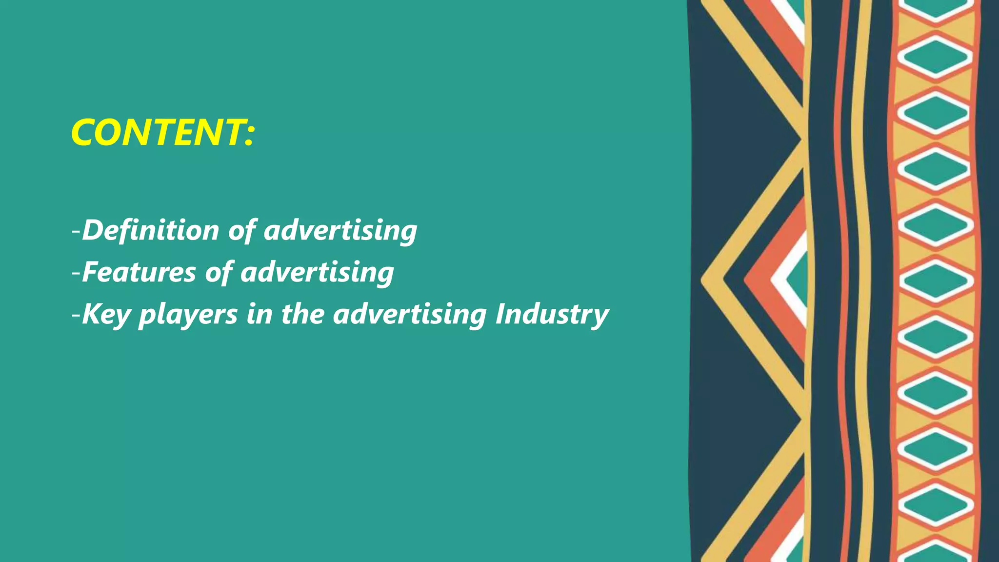Introduction to advertising | PPT