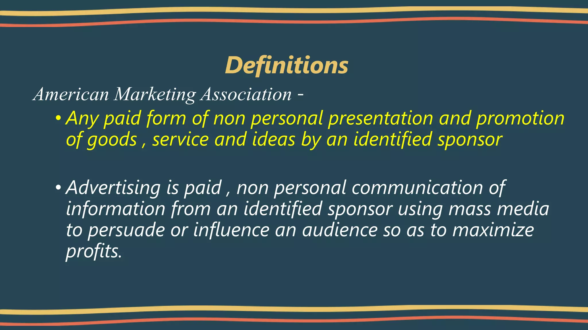 Introduction to advertising | PPT
