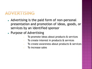 Introduction to Advertising powerpoint pptpptx | PPTX | Advertising ...