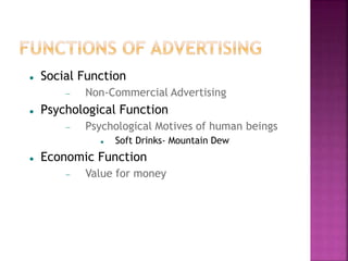 Introduction to Advertising powerpoint pptpptx | PPTX | Advertising ...