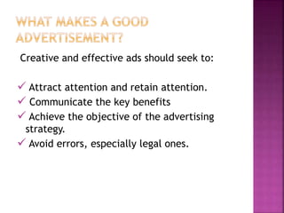 Introduction to Advertising powerpoint pptpptx | PPTX