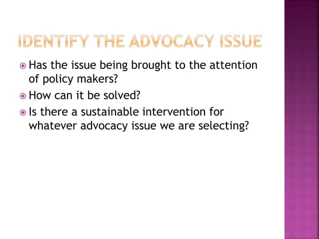 Introduction to advocacy cycle by gboneme sandra | PPTX | Business ...