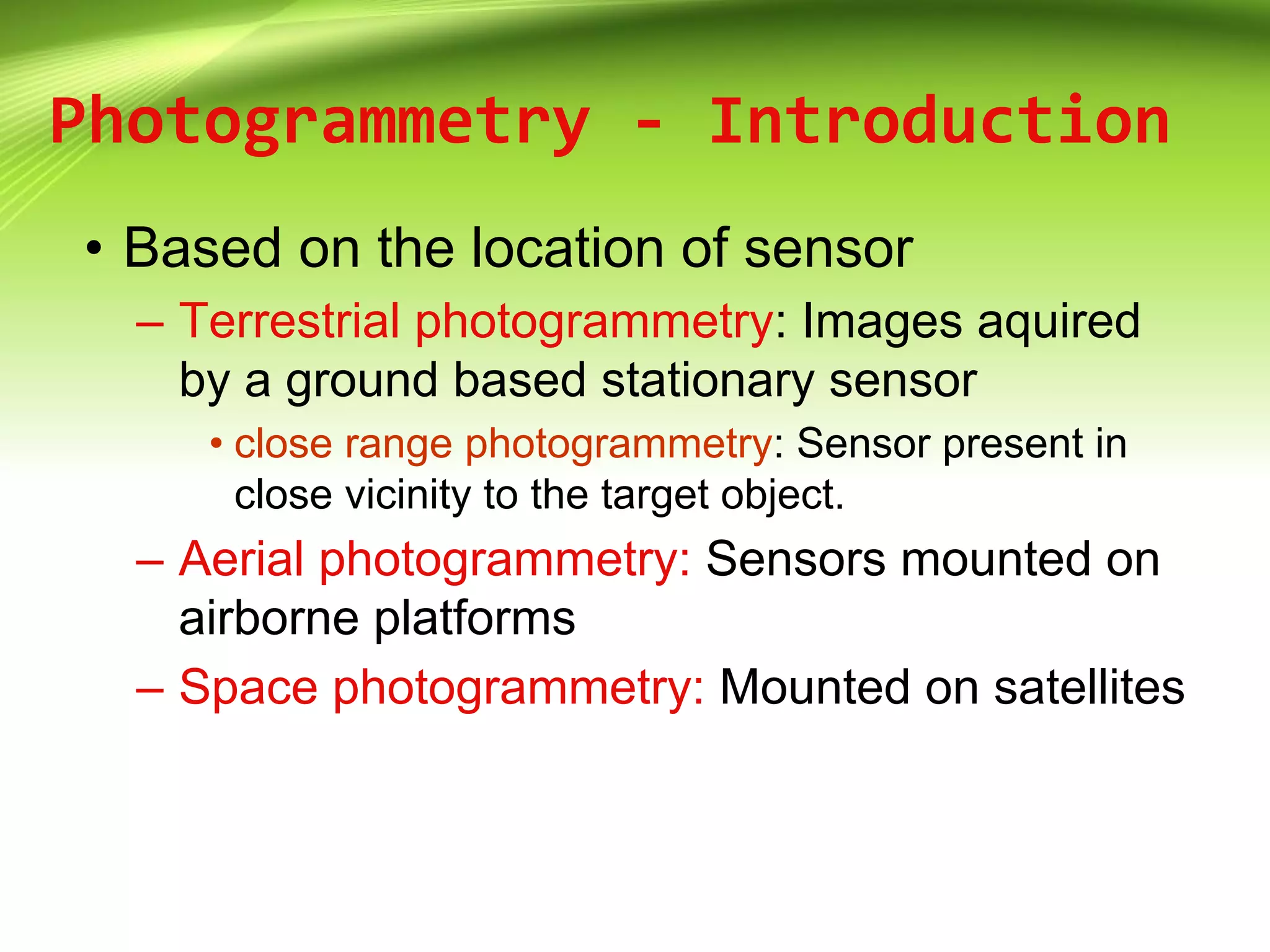 Introduction to aerial photography and photogrammetry.ppt