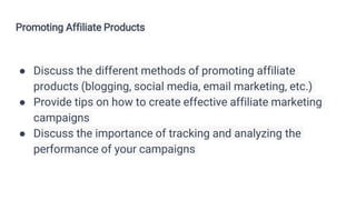 Introduction to Affiliate Marketing | PPTX