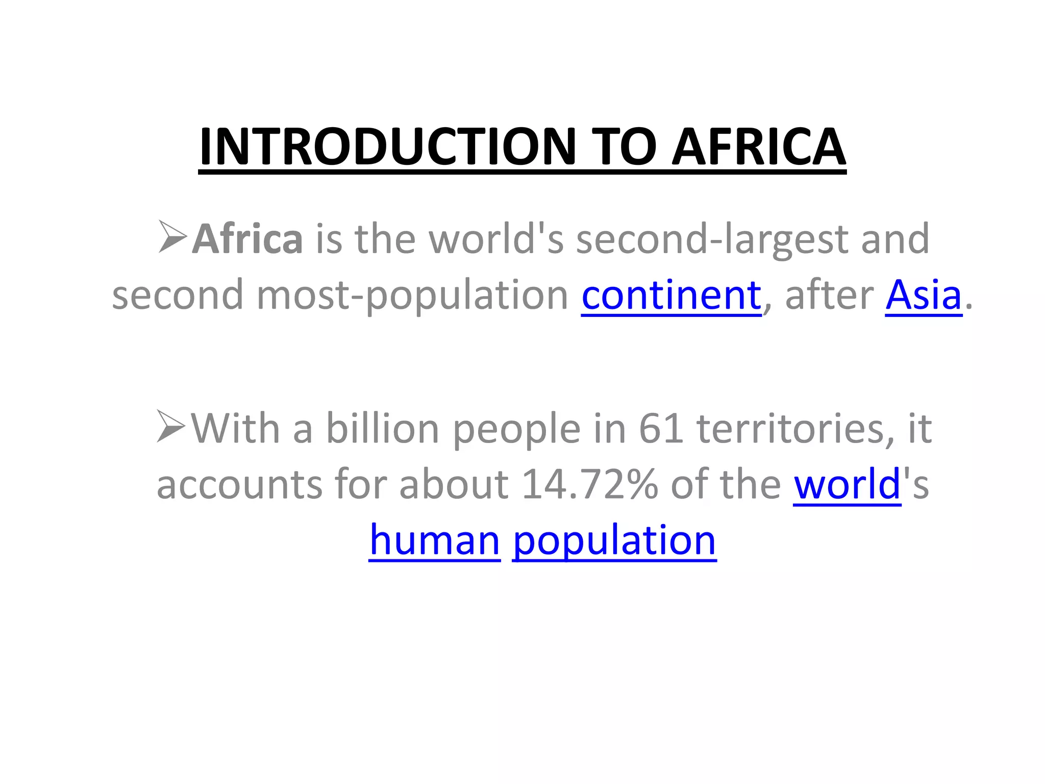 Introduction of african mountain | PPTX