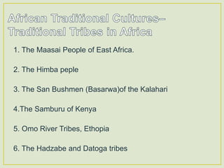 Introduction to african history, culture and society | PPTX