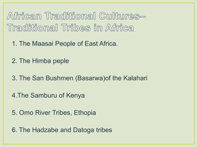 Introduction to african history, culture and society | PPTX