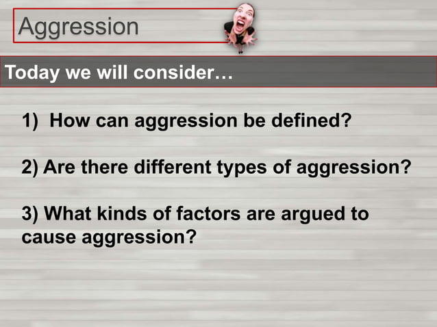 Introduction to aggression A2 | PPTX