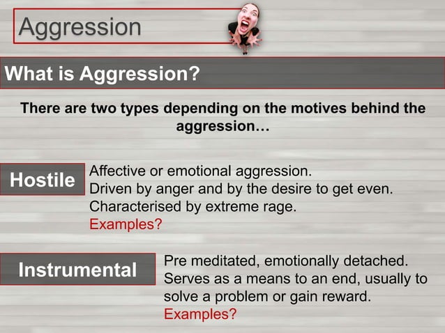 Introduction to aggression A2 | PPTX