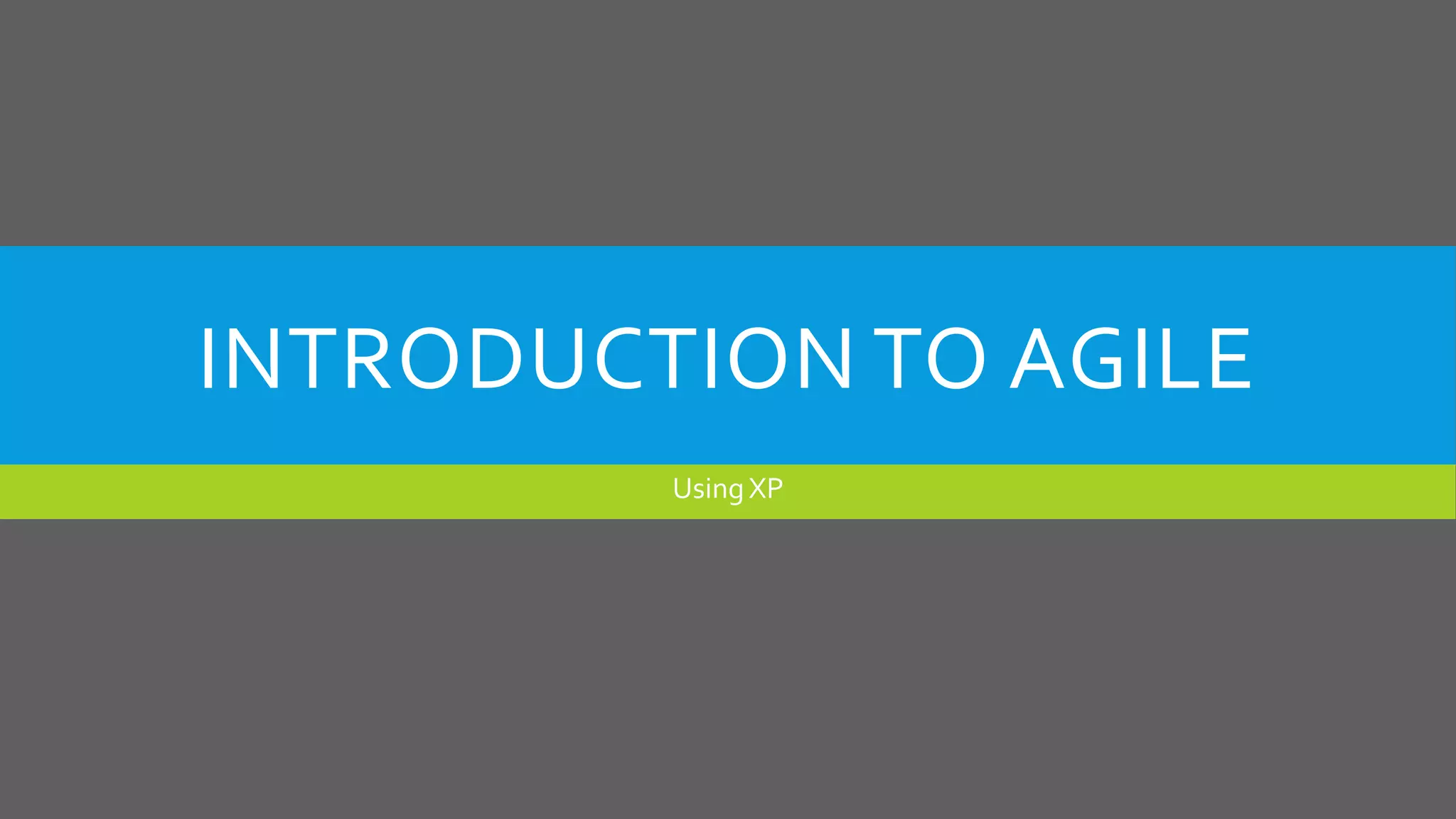 Introduction to Agile | PPT