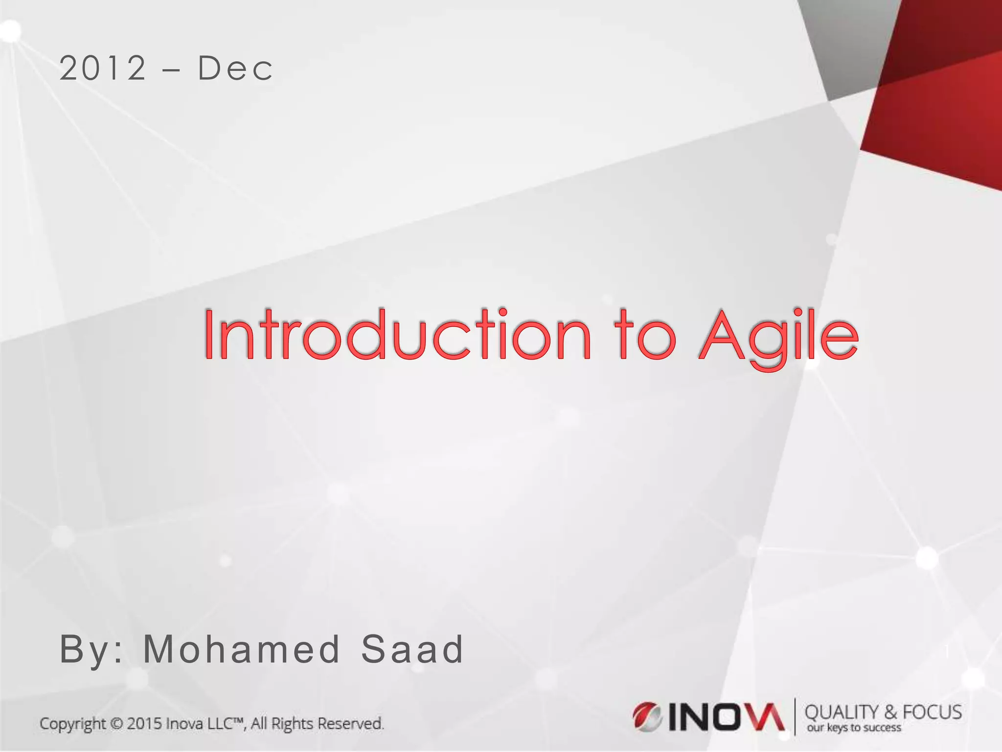 Introduction to agile and scrum | PPT