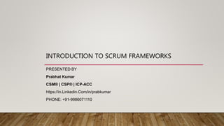 Introduction to Scrum framework | PPT