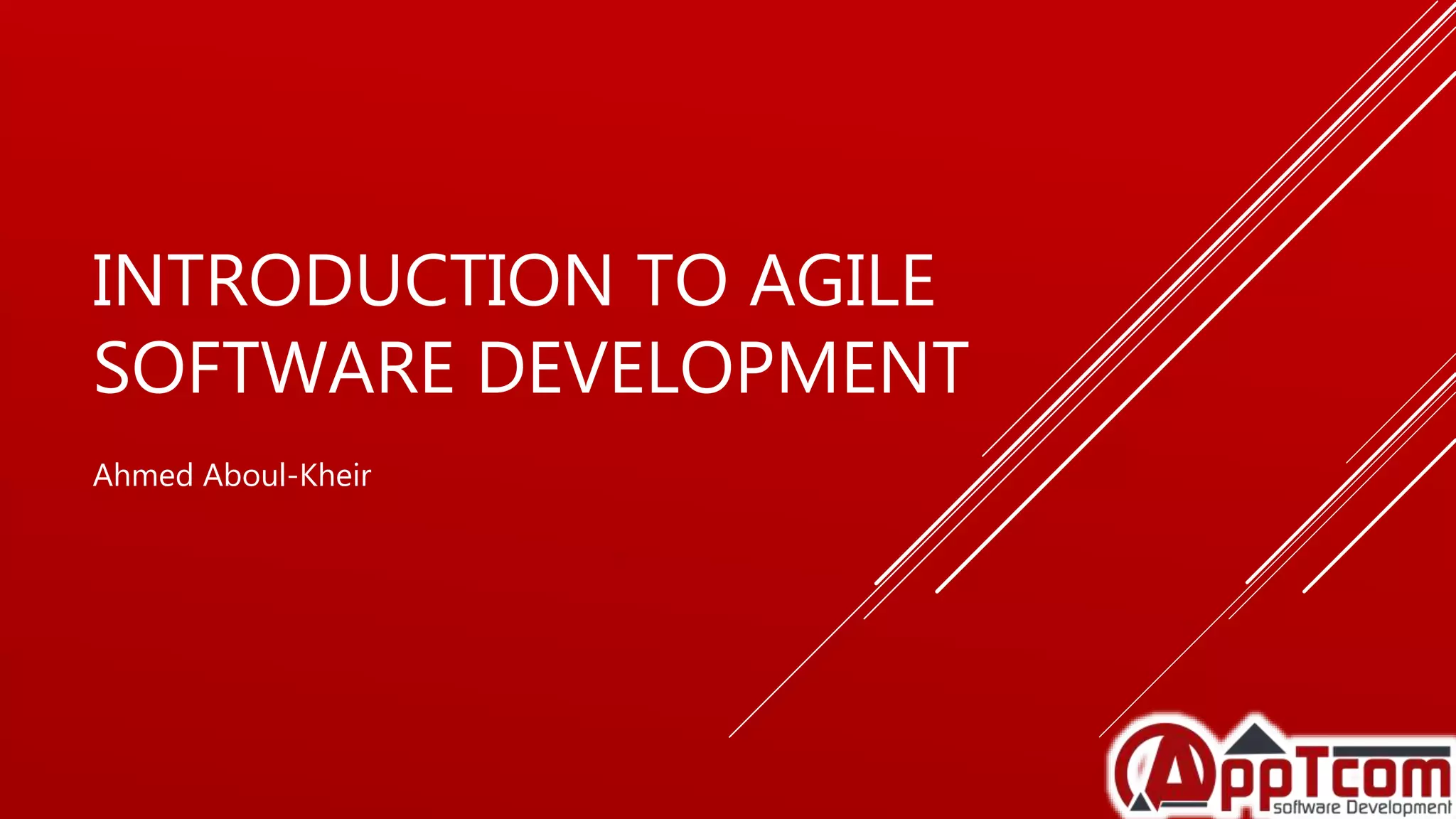 Introduction To Agile Software Development Ppt